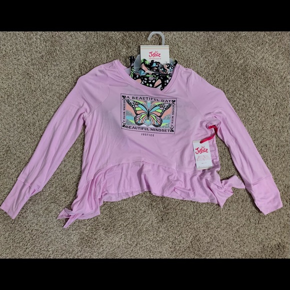 Justice | Matching Sets | Justice Brand Girls 3pc Set Nwt Shirt Sports ...